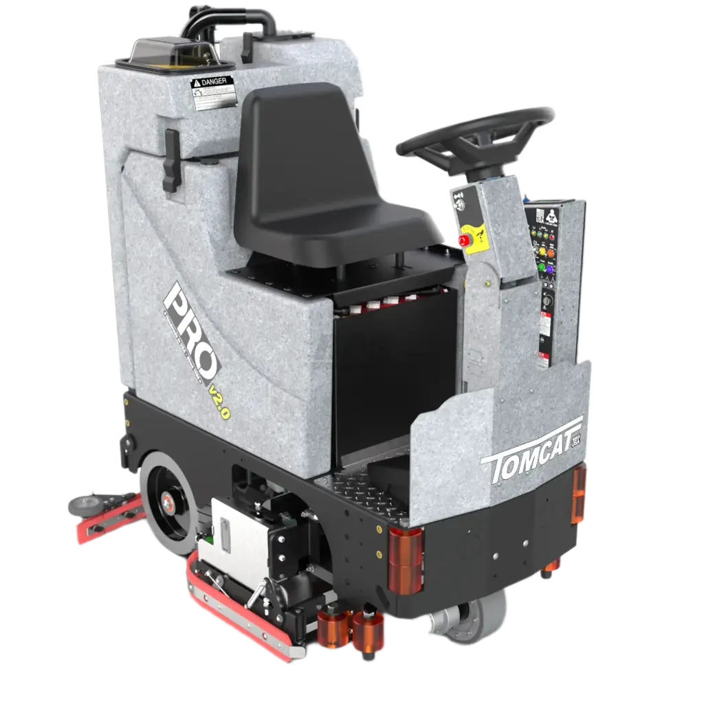 Tomcat PRO v2.1 29" Cylindrical Ride-On Scrubber | Cleaning Machines